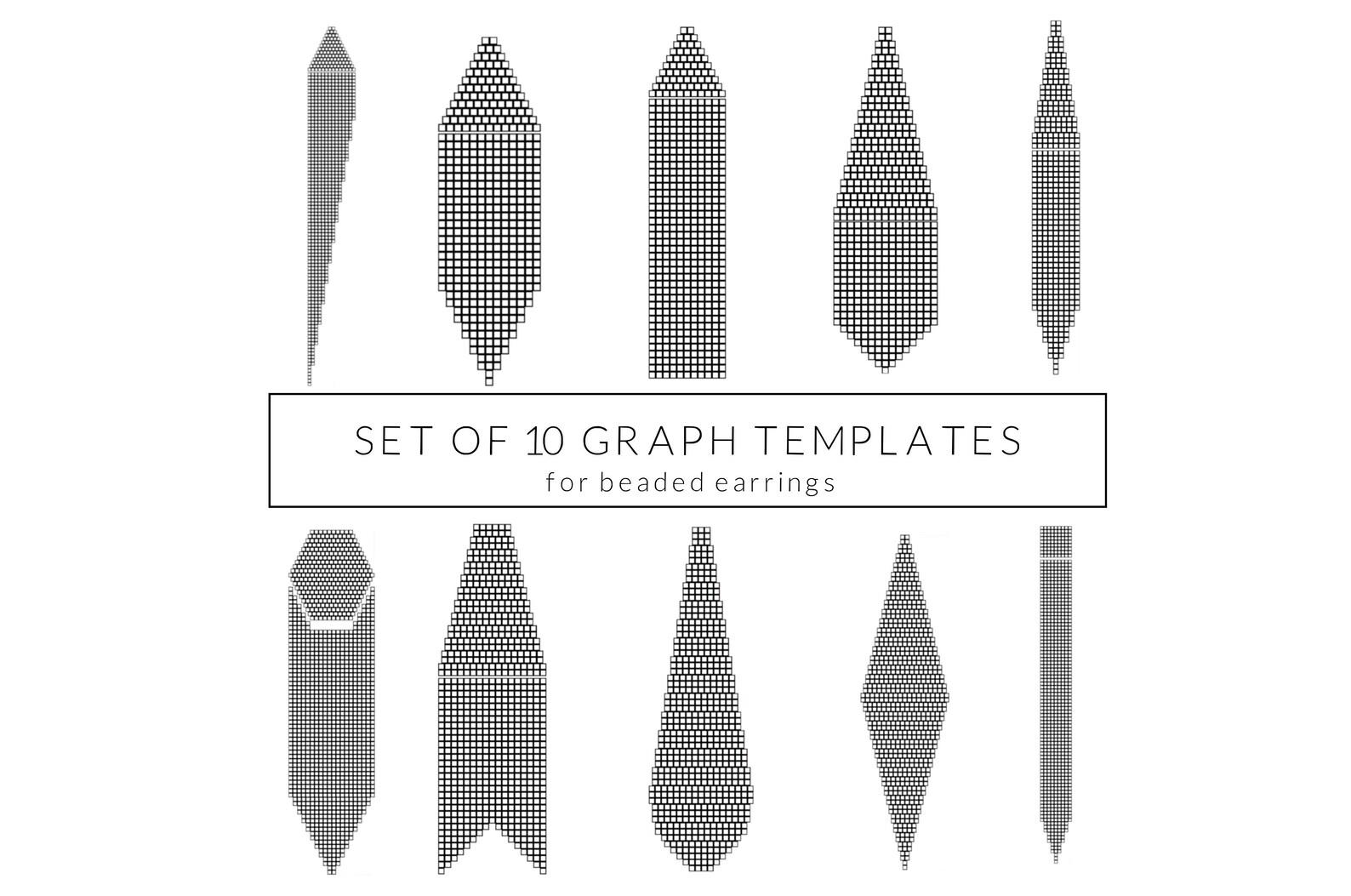 Bead Template, Beading Graph, Blank Template, Paper Graph Pattern ...