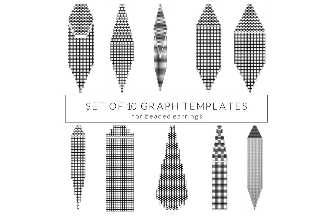 Bead Template, Beading Graph, Blank Template, Paper Graph Pattern ...