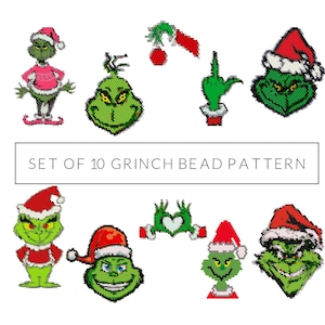 Grinch Perler Beads - Etsy