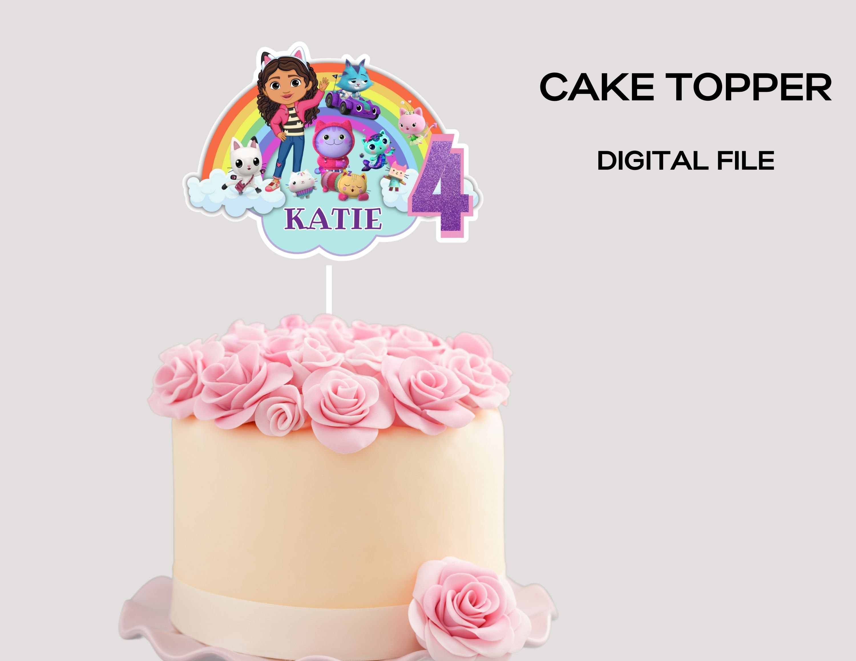 Dollhouse Cake Topper, Dollhouse Printable Topper, Dollhouse Topper - Etsy