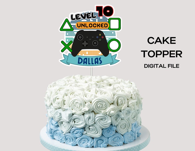 Gamer Cake Topper, Gamer Boy Topper, Video Game Topper - Etsy