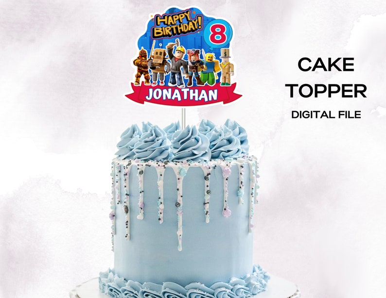 Roblox Cake Topper, Roblox Party, Roblox Birthday - Etsy