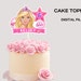 Doll Cake Topper, Pink Doll Topper, Doll Birthdayparty - Etsy