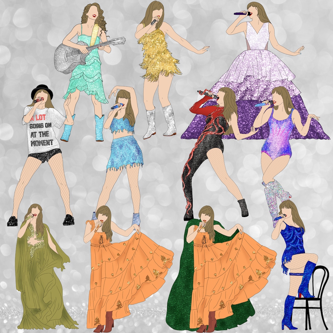 Swifties Stickers - Eras Stickers - Eras Outfits Inspired Stickers ...