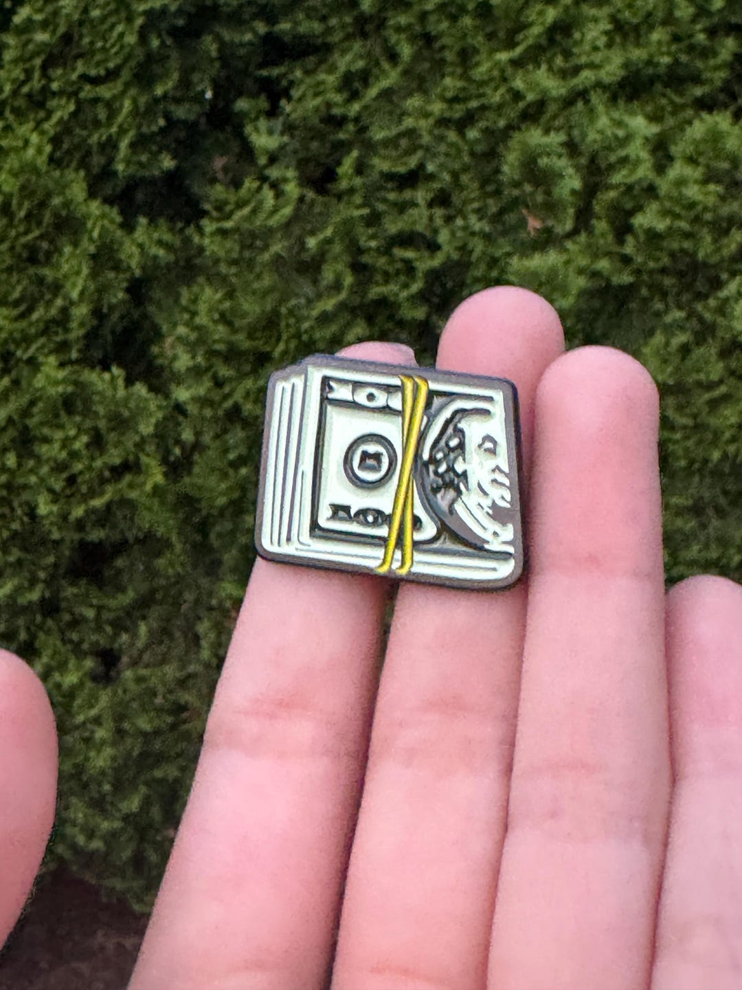 Money Stack Enamel Pin – Hustle Pin, Motivational Accessory, Money ...