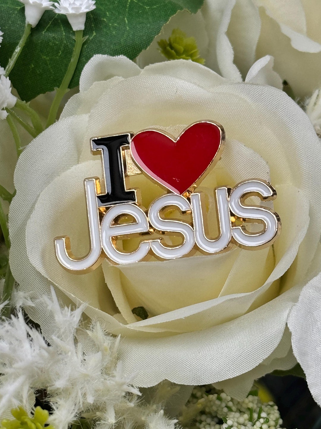 I Heart Jesus Pin: Religious Christian Accessory - Etsy