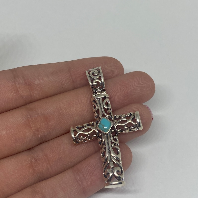 Turquoise Cross - Etsy