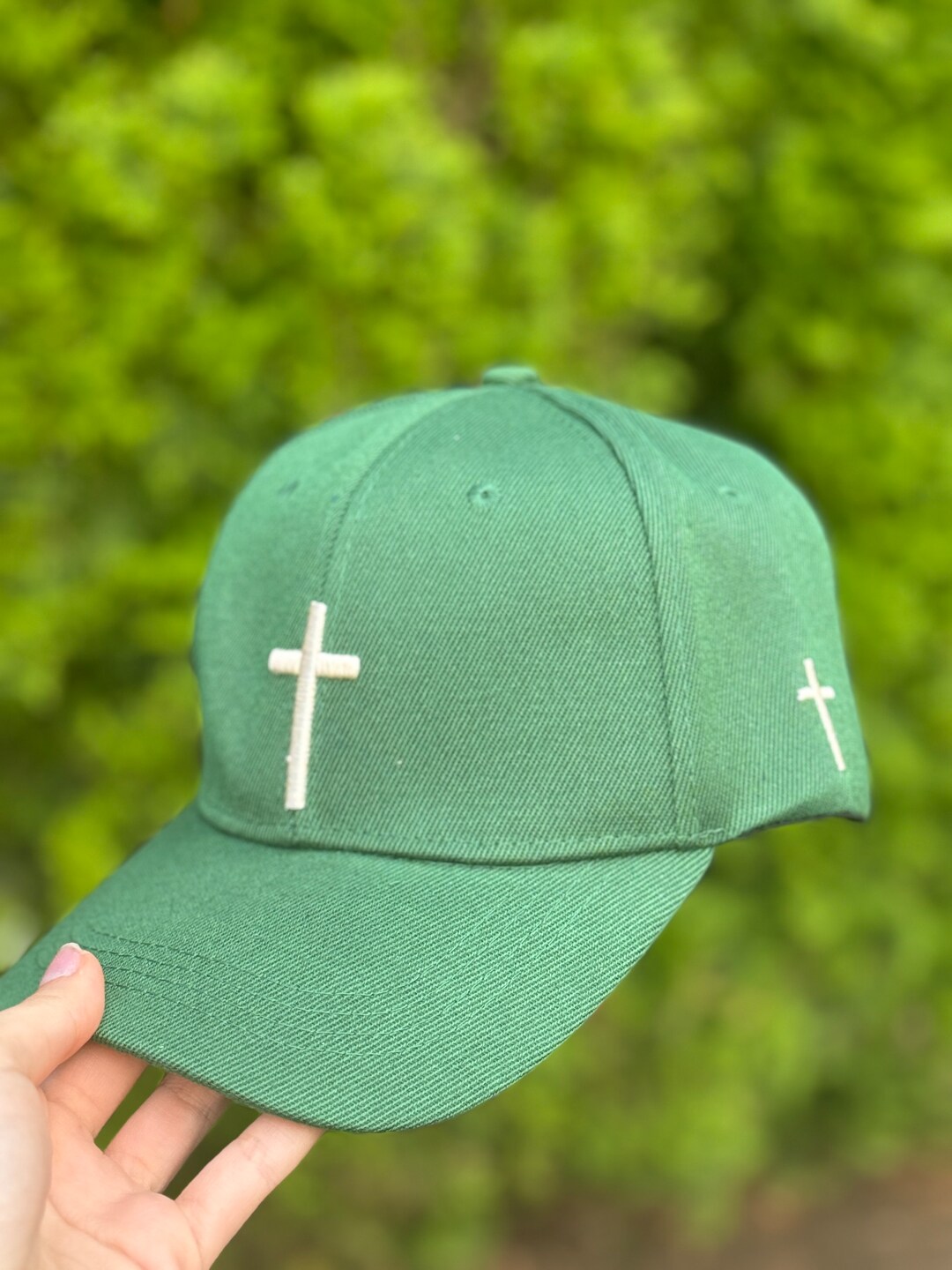Cross Baseball Cap | Emerald Green Cross Baseball Hat | Green Cross ...