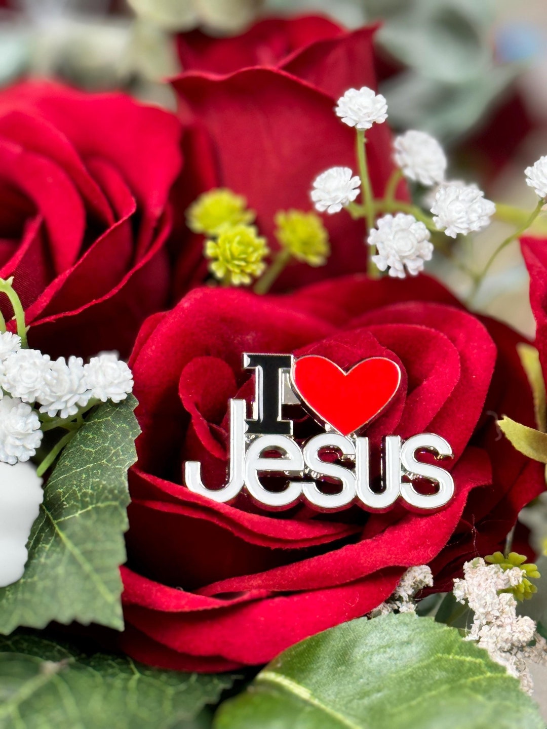 I Heart Jesus Pin / Jesus Pin / Jesus Broach Pin / Communion Gift / Religious Accessory ...