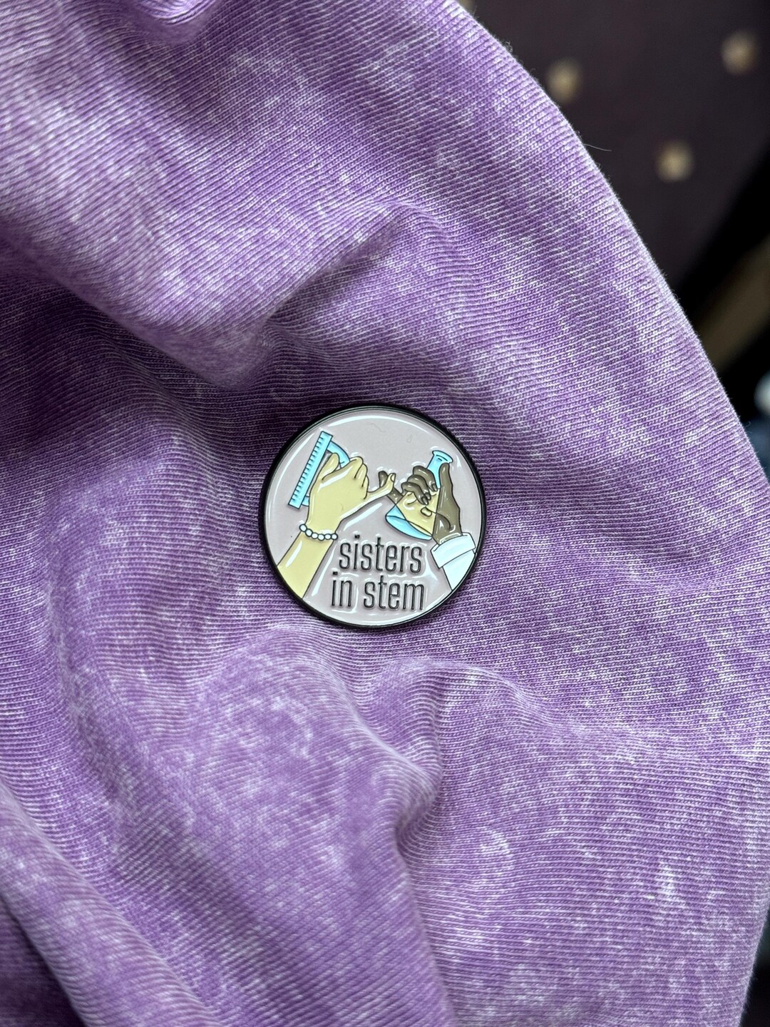 Girls in STEM Enamel Pin, STEM Major Gifts, Girl Friends in Stem Gift ...