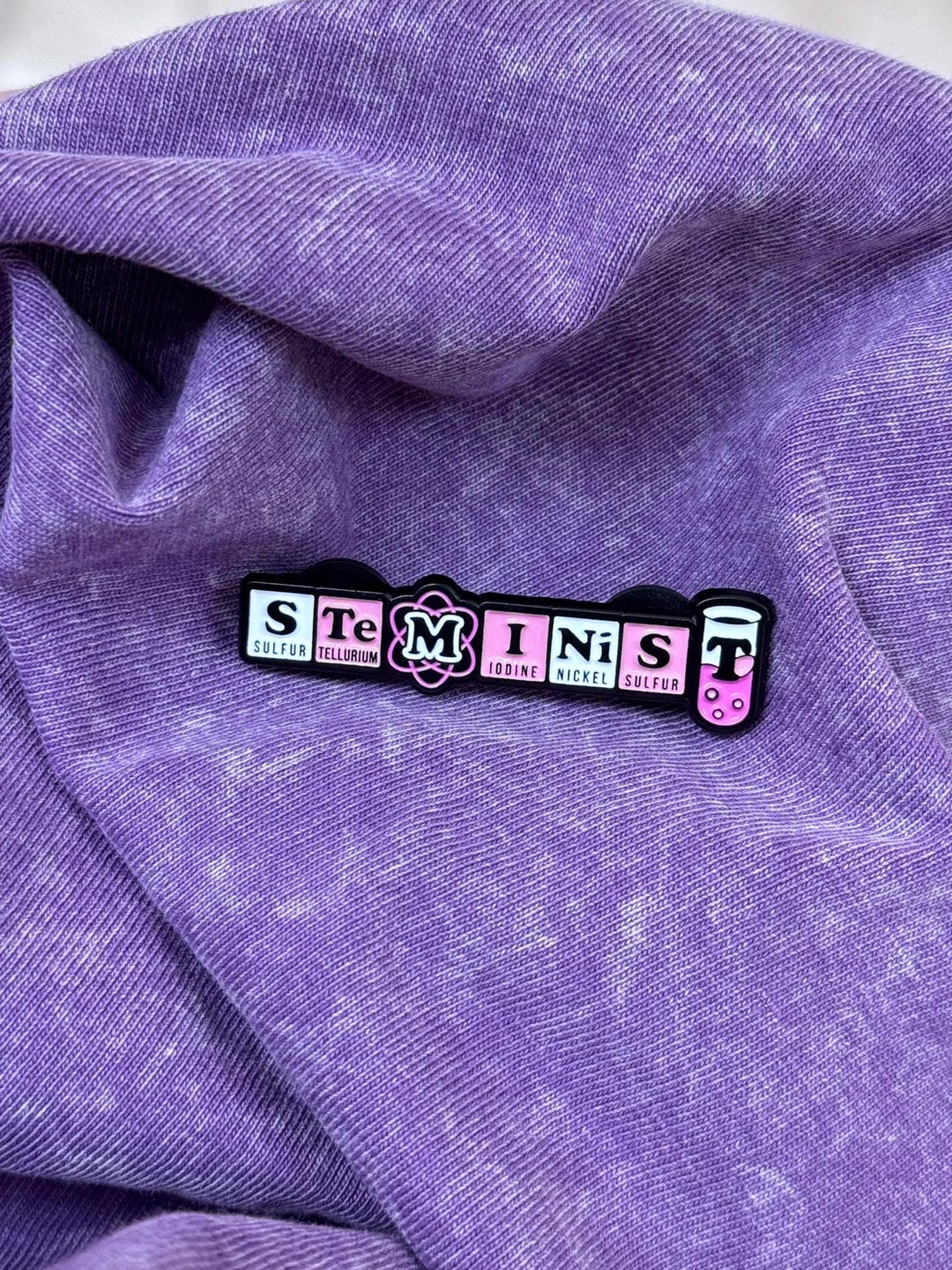 Steminist Enamel Pin, Women in STEM Gift, Science Lover Brooch ...