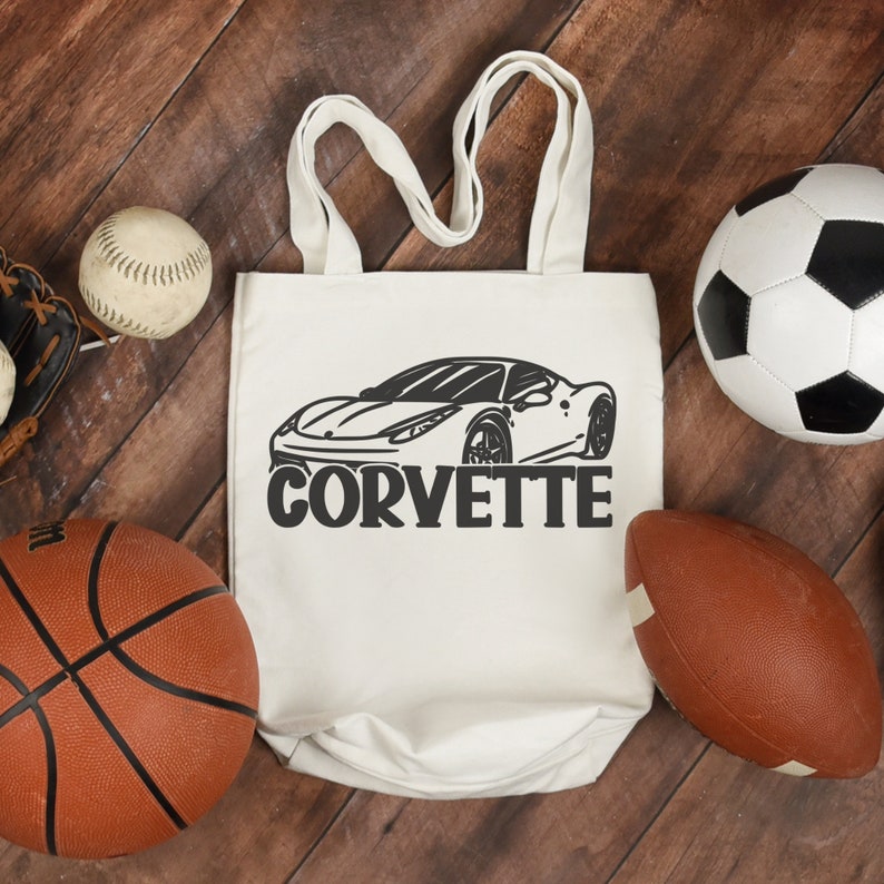 Corvette SVG, Race Car PNG, Bumper Sticker Svg, Retro Car Silhouette ...