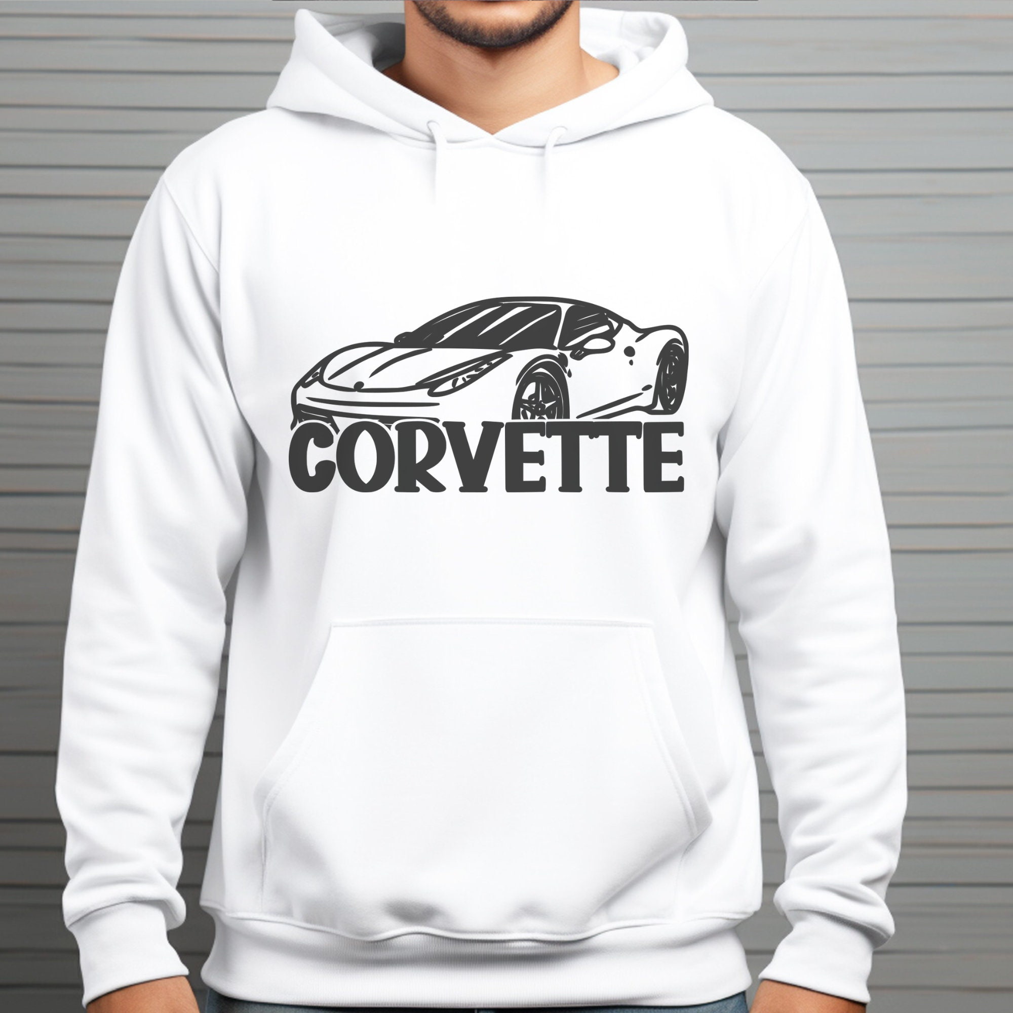 Corvette SVG, Race Car PNG, Bumper Sticker Svg, Retro Car Silhouette ...