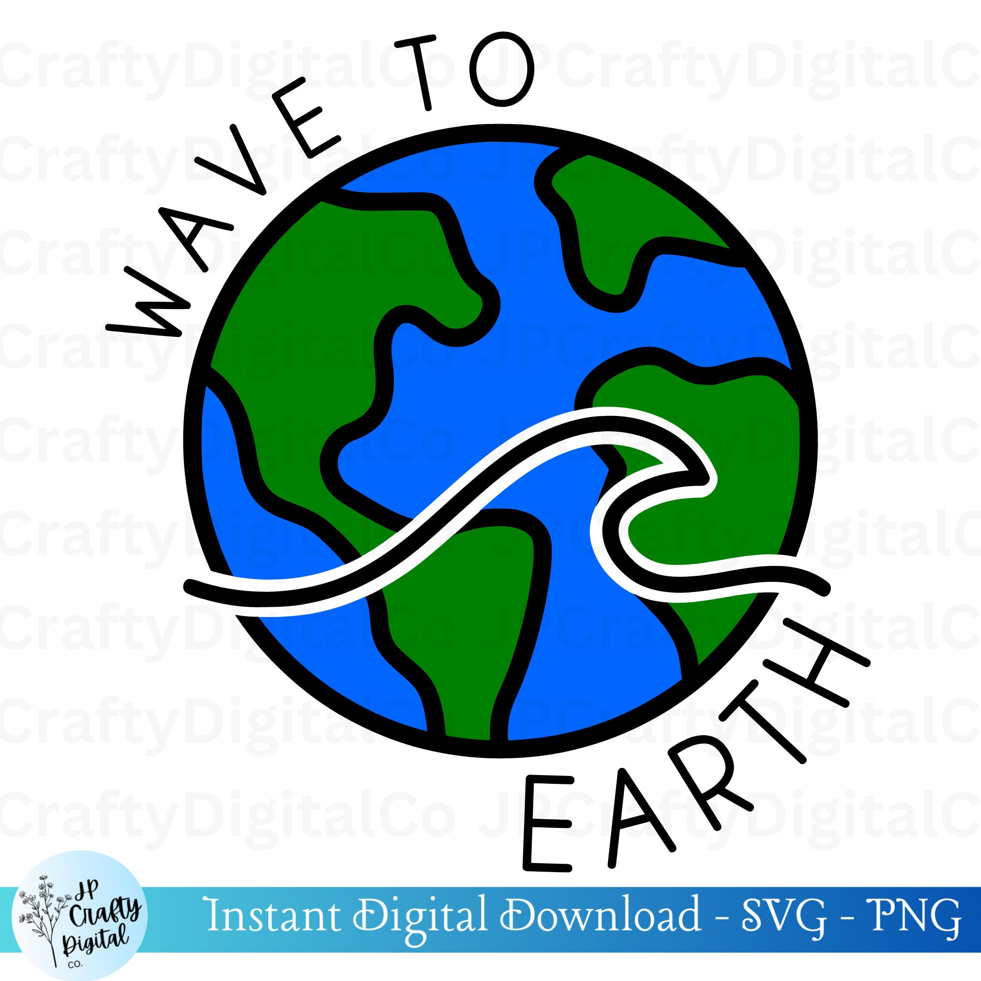 Wave to Earth SVG | Wave to Earth Shirt | Planet Earth PNG | Wave SVG ...