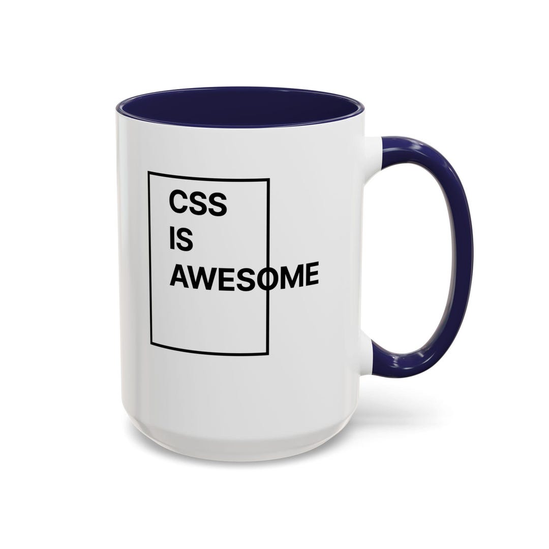 CSS is Awesome Two-tone Coffee Mugs 11, 15oz - Etsy