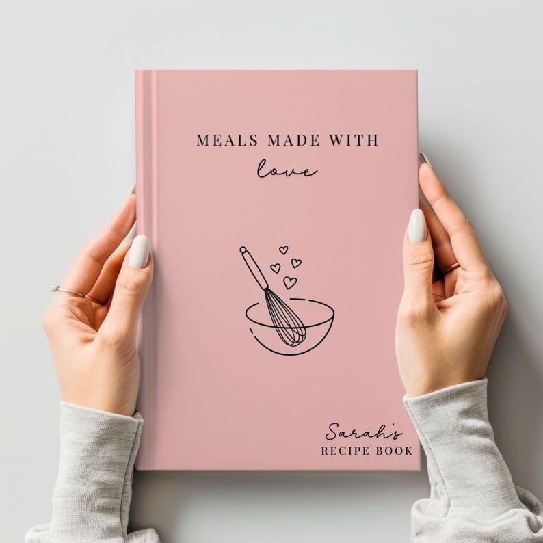 Personalized Recipe Book Custom Cookbook Personalized Name Recipe Book ...