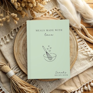 Personalized Recipe Book Custom Cookbook Personalized Name Recipe Book ...