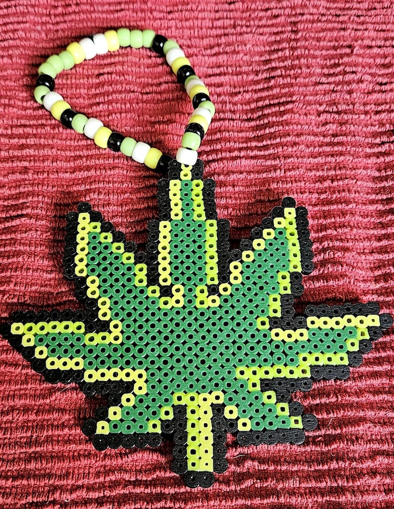 Weed Leaf Perler With Beads - Etsy