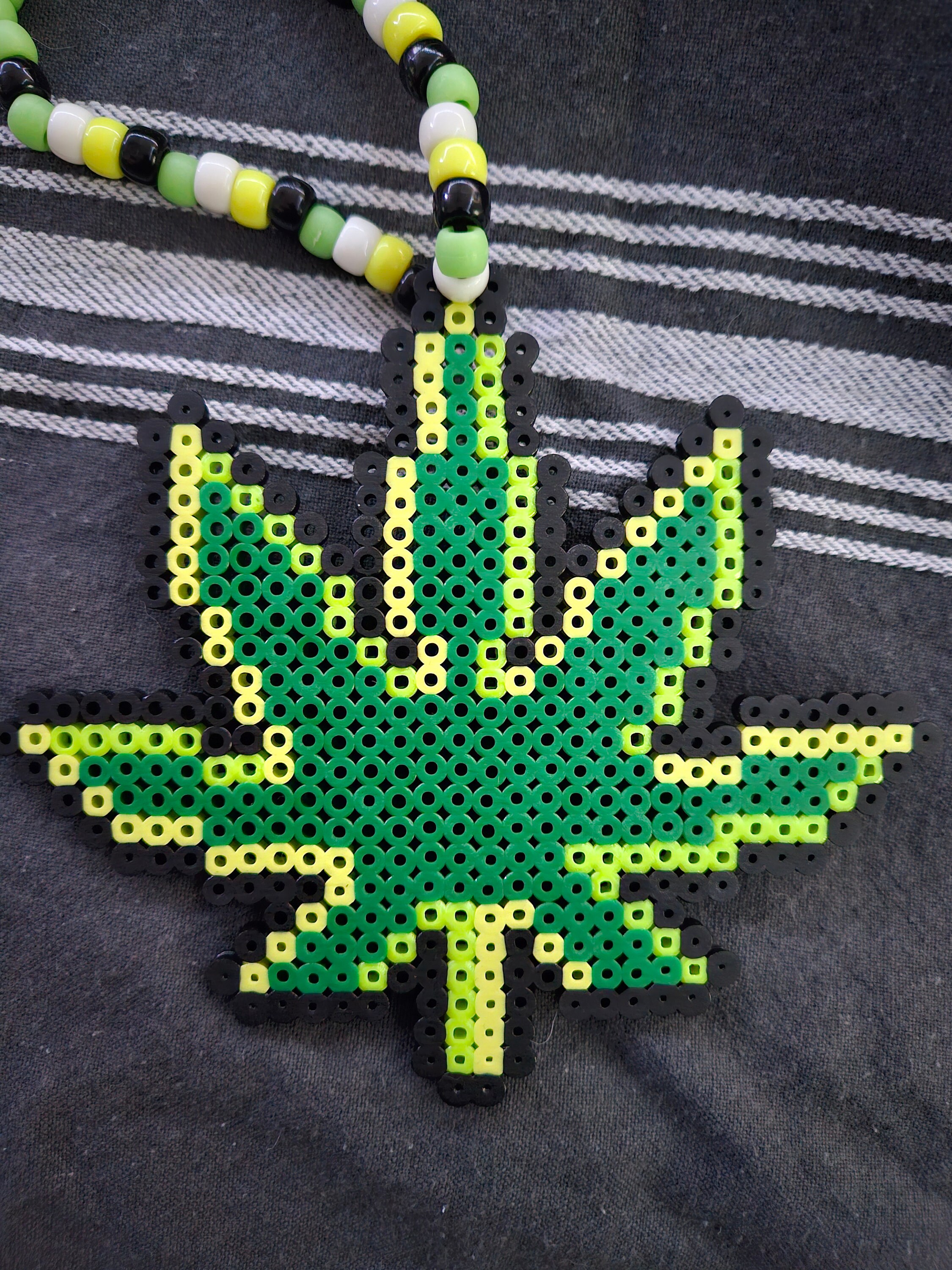 Weed Leaf Perler With Beads - Etsy