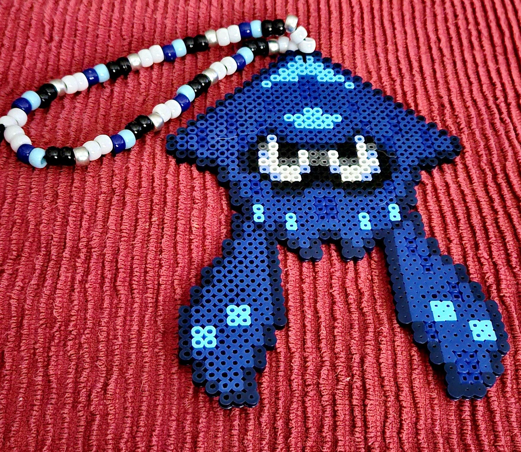 Splatoon (blue Squid) Perler With Beads - Etsy