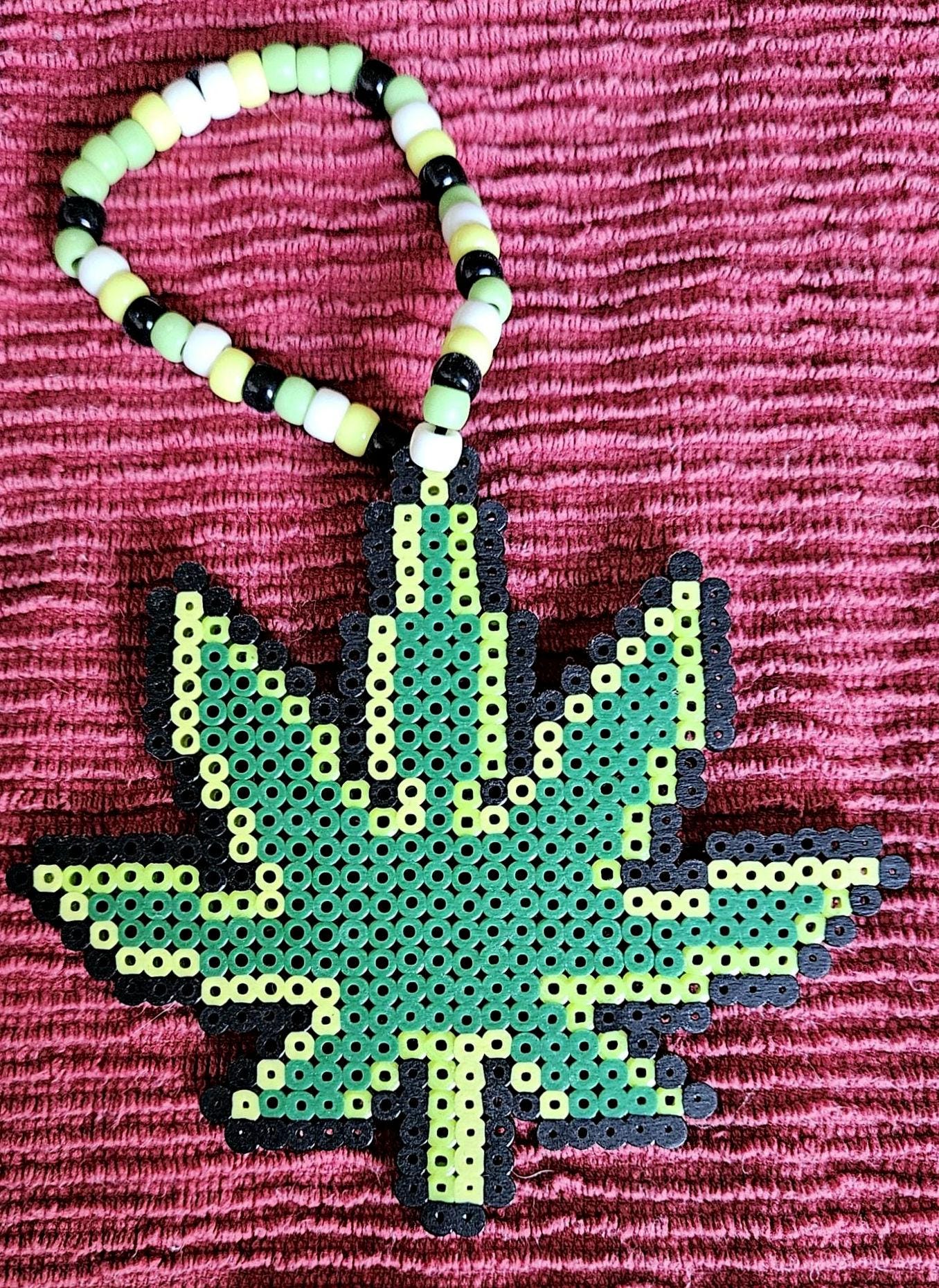 Weed Leaf Perler With Beads - Etsy