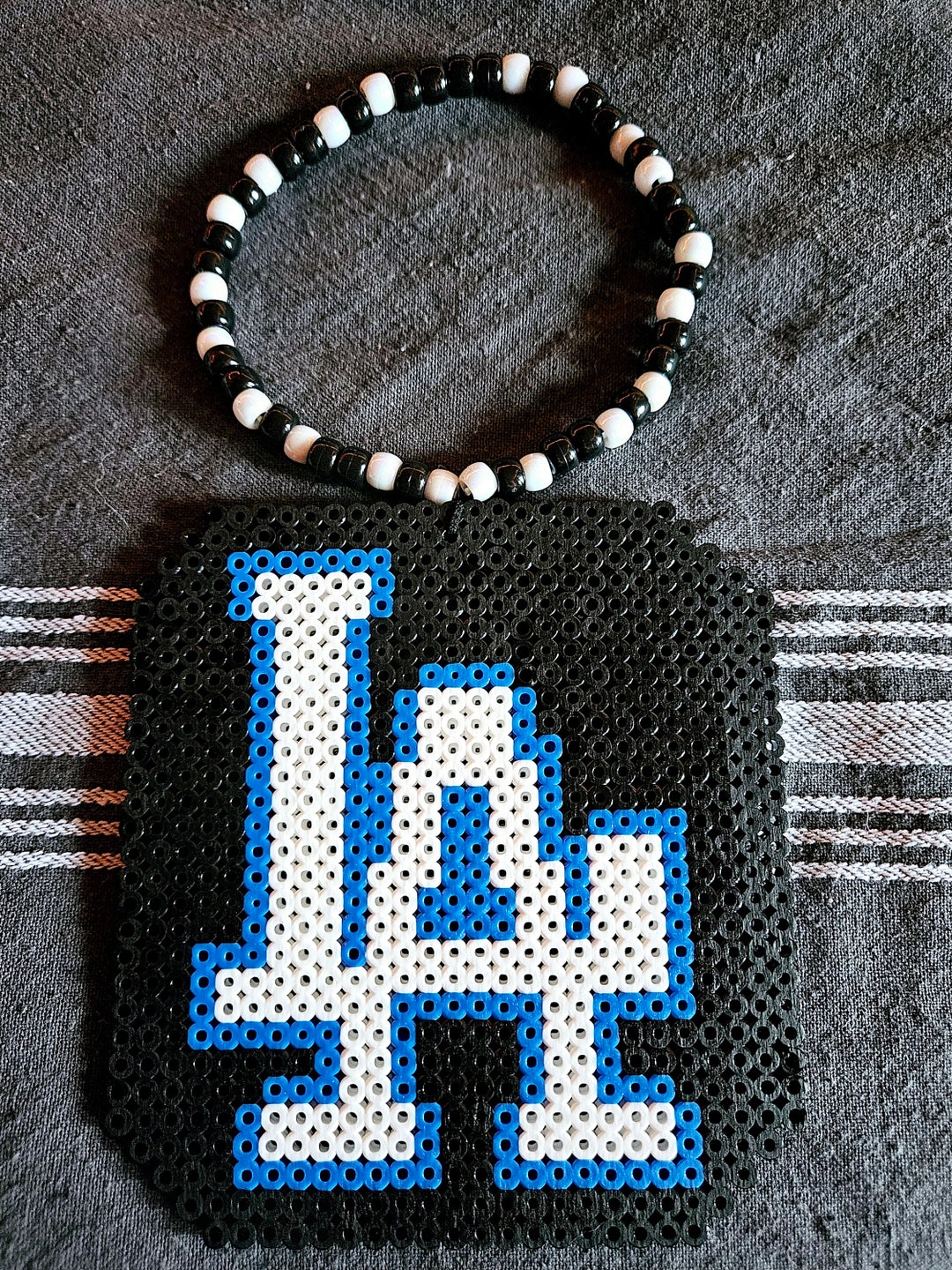 Los Angeles Dodgers Logo Perler With Beads - Etsy