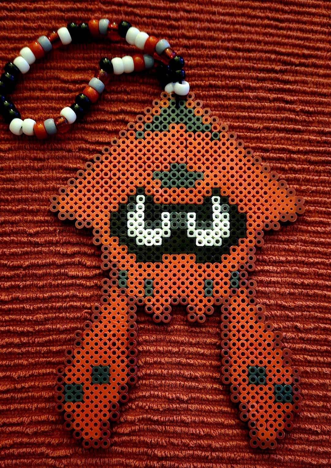 Splatoon (red Squid) Perler With Beads - Etsy