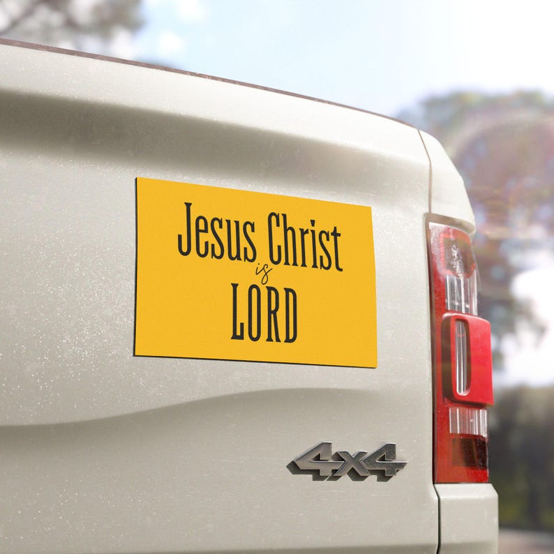 Jesus Christ is Lord Car Magnet | Christian Christianity Religious Car ...
