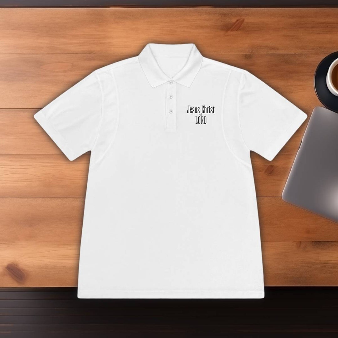 Jesus Christ is Lord - Christian Polo Shirt - Etsy
