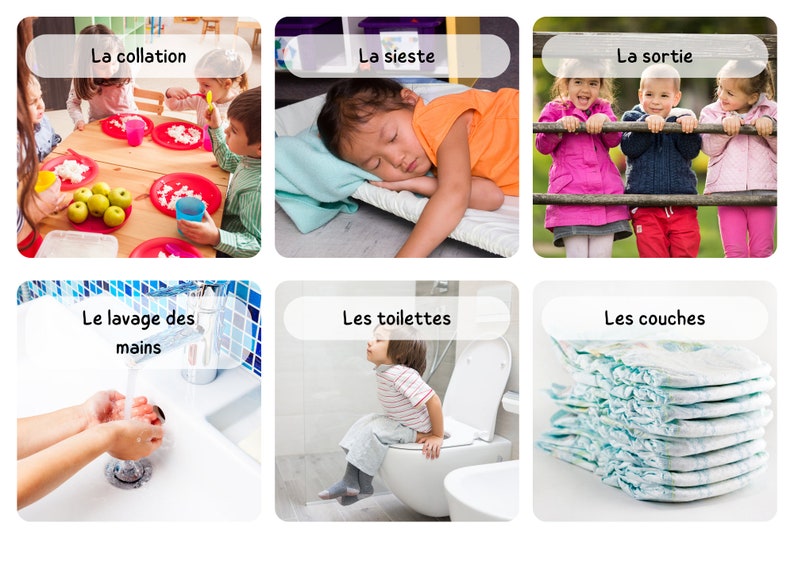 60 Pictograms for Daycares - Timeline - Typical Day - Etsy Australia