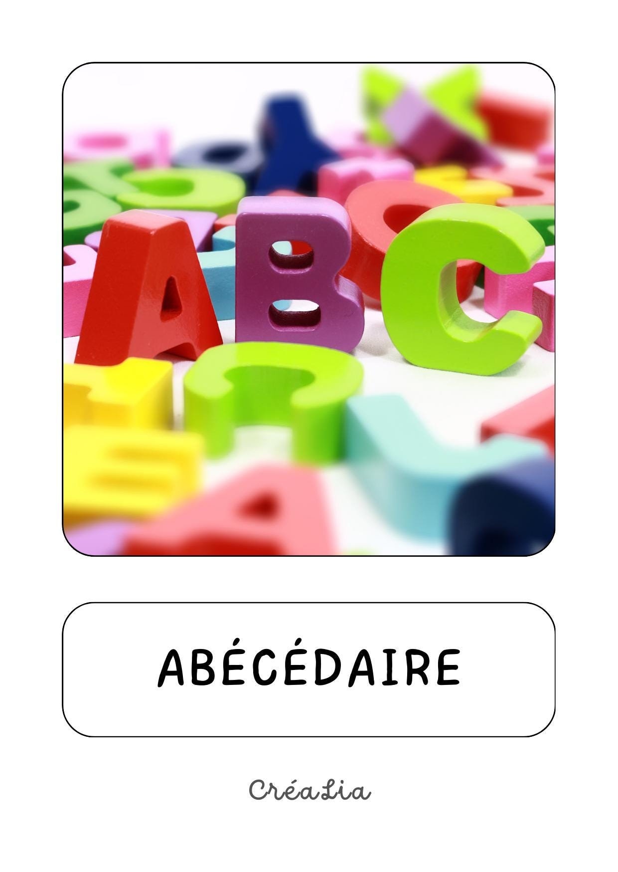 ABC FRANÇAIS - Imagier de l’alphabet en Français . Abécédaire avec des ...