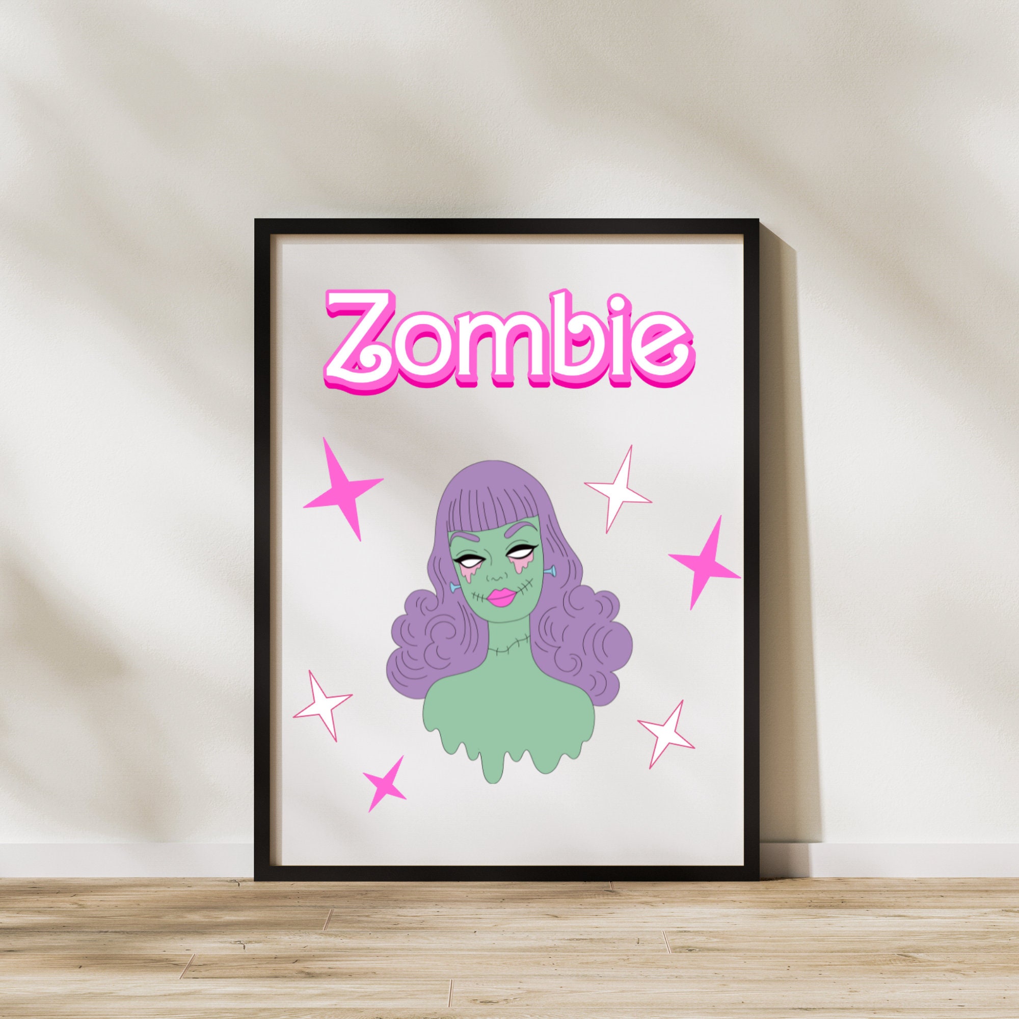 Zombie - Art Print - Etsy