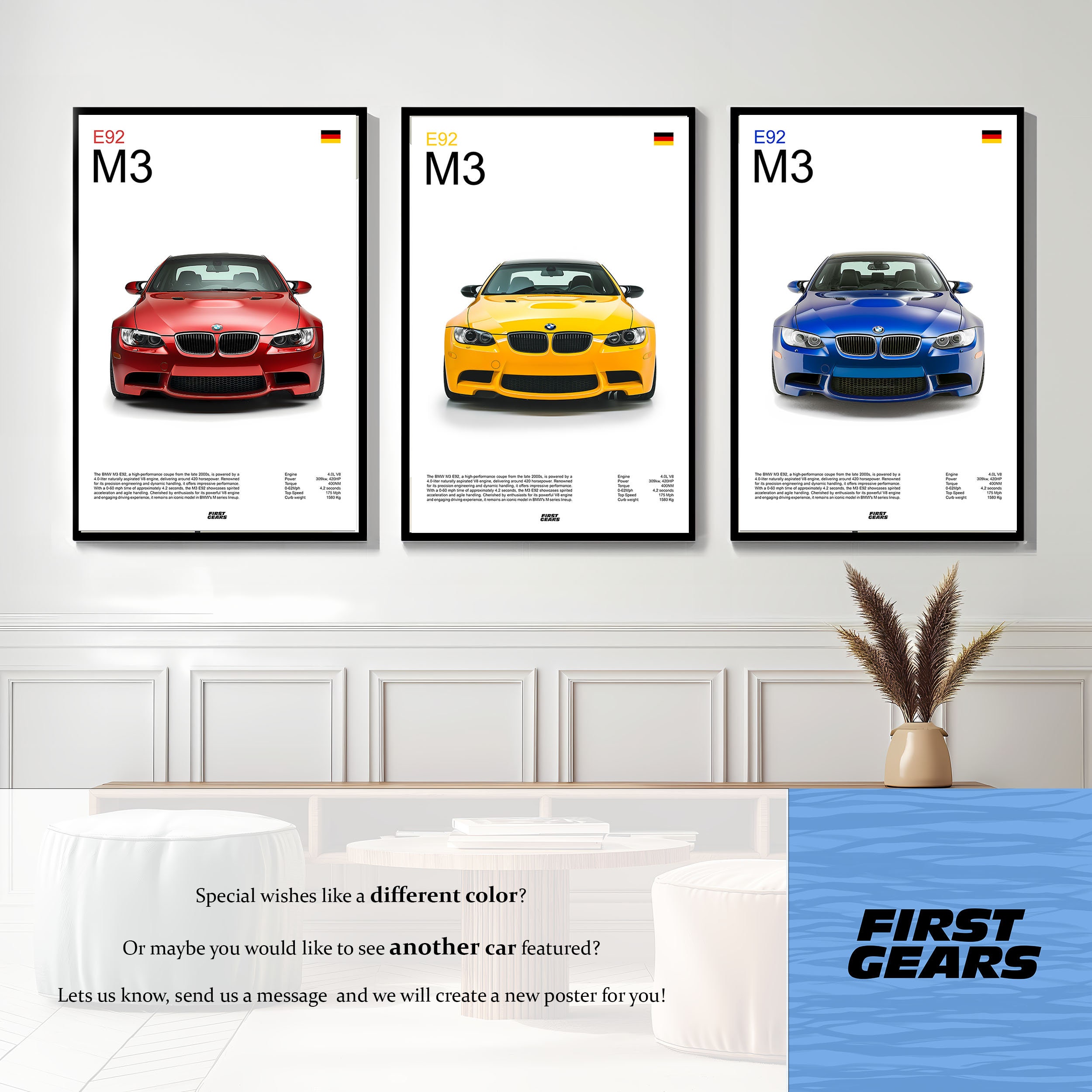 Porsche Panamera GTS Poster, German Racecar Wall Art Print, Luxury Car ...