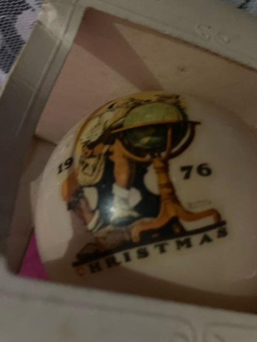 Vintage Christmas Ornament 1976 - Etsy