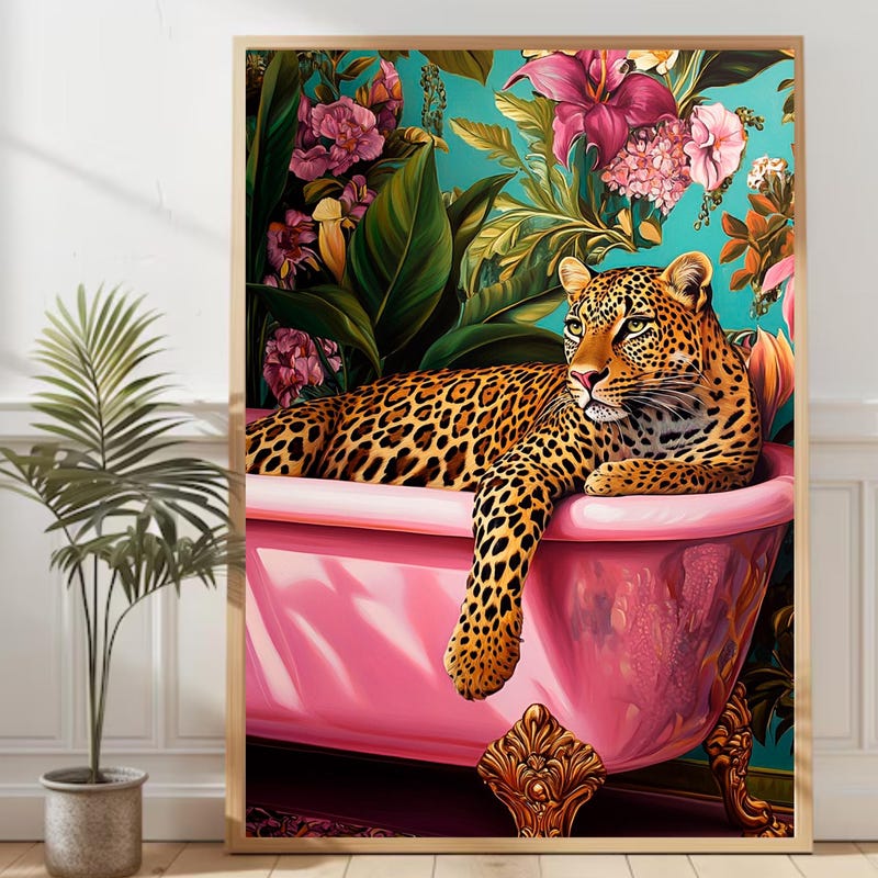 Leopard Bathroom - Etsy