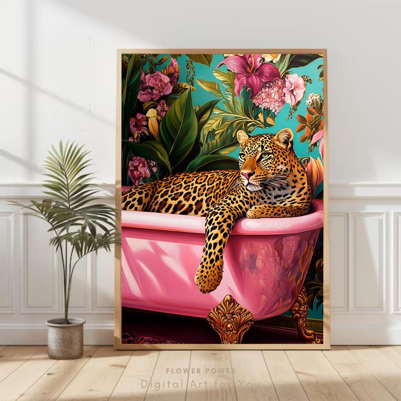 Leopard Bathroom - Etsy