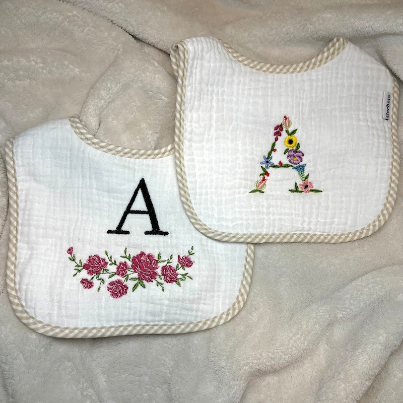 Baby Girl Bibs - Etsy