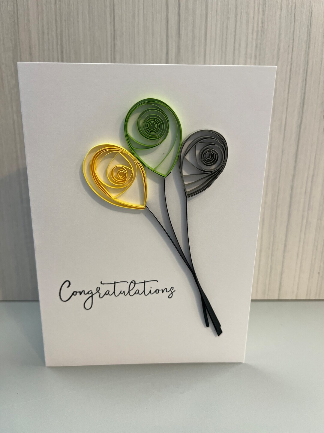 Congratulations Handmade Quilled Card - Etsy