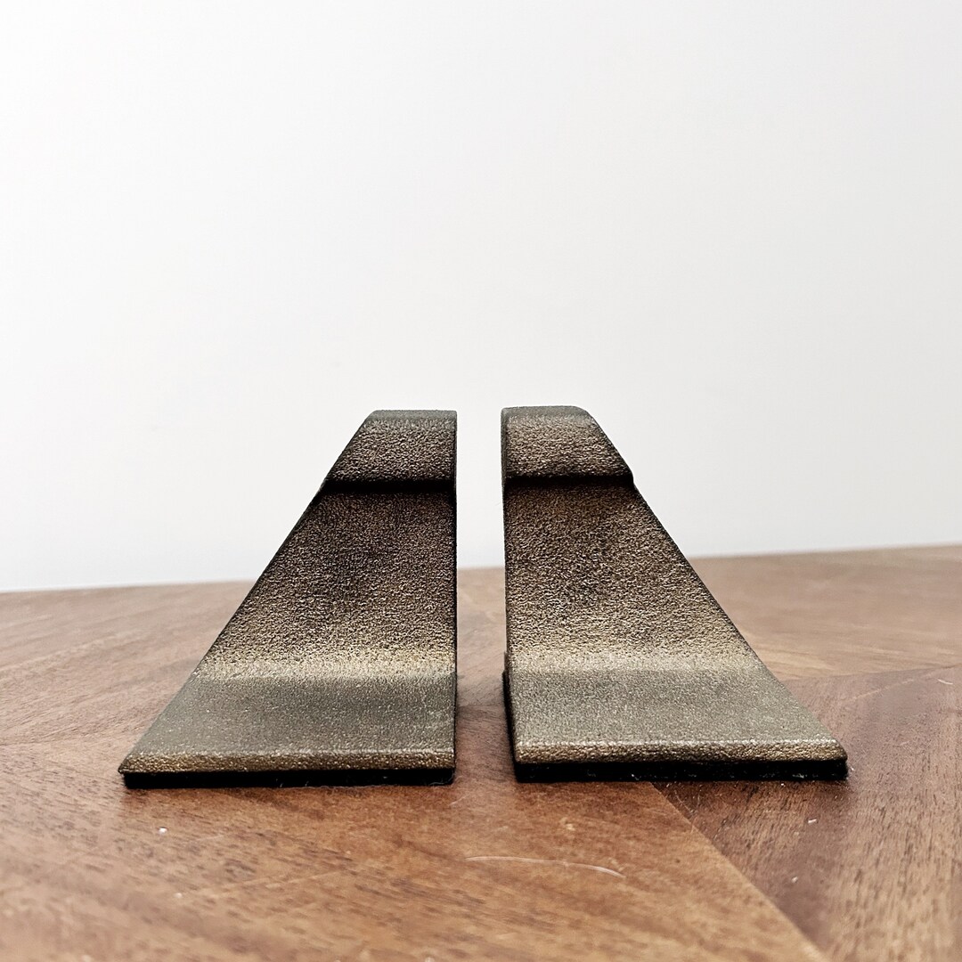 Railroad Track Bookends Small Vintage Train Track Bookends Unpolished ...