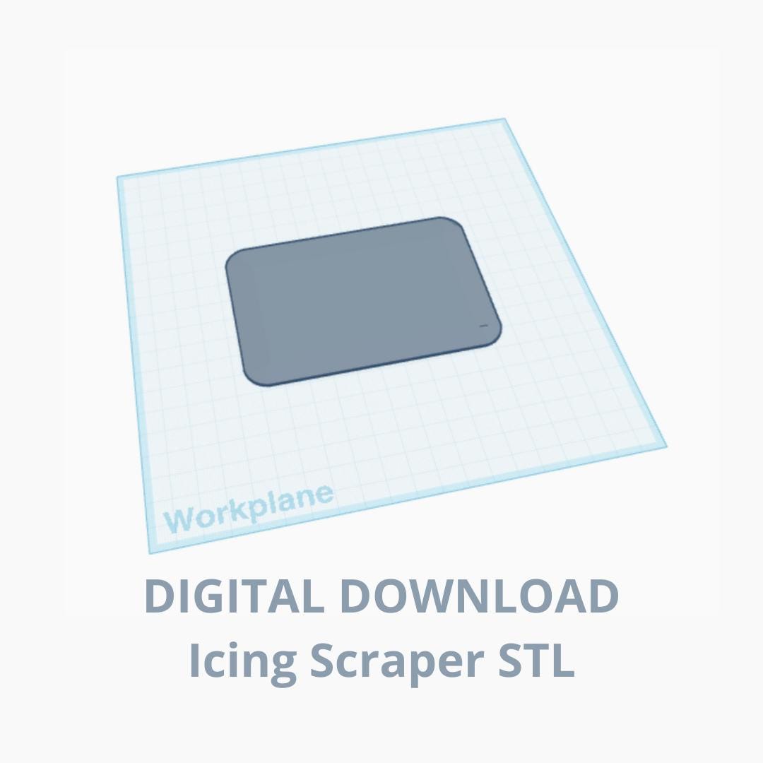 Stencil Icing Scraper - Digital STL File for 3D Printing - Etsy