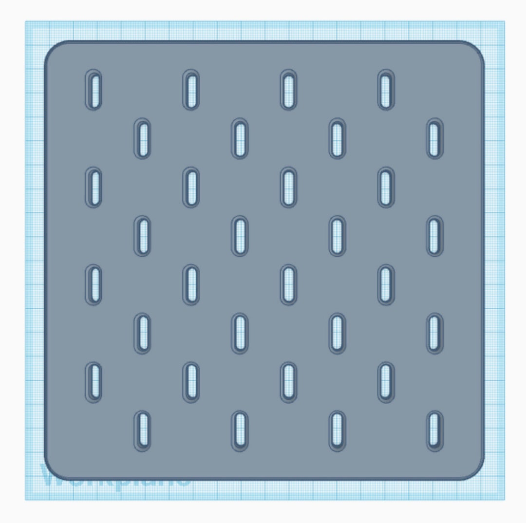 Ikea Skadis Digital Pegboard - Digital Download STL File for 3D ...