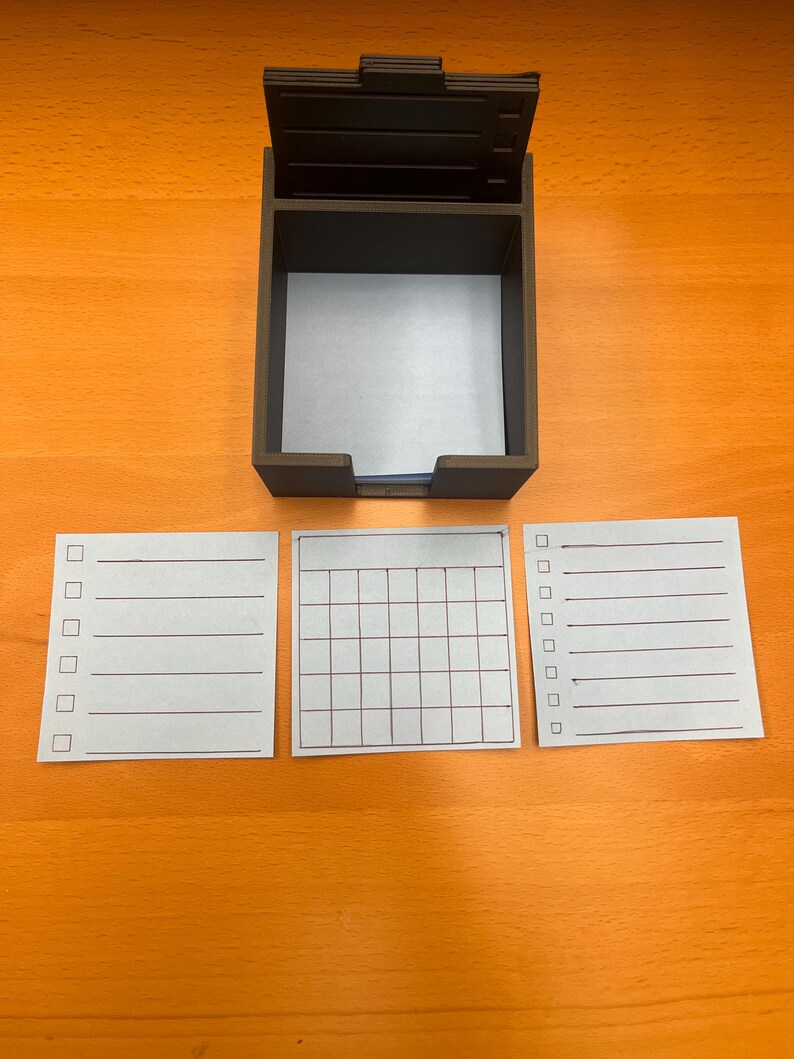 Sticky Note Stencils and Holder STL File to 3D Print - Digital Download ...