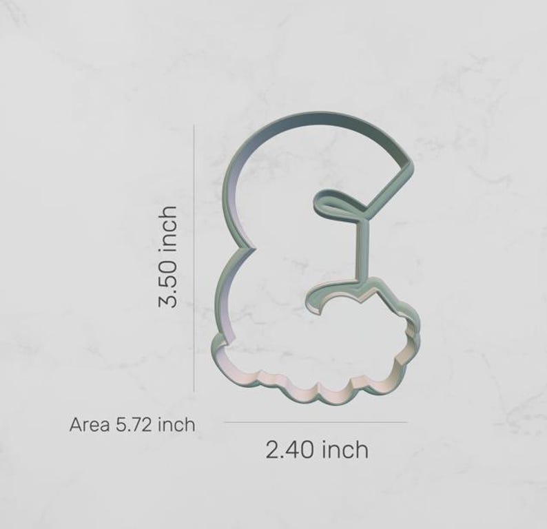 3D STL Birthday Cursive Number Cookie Cutter Set - Digital STL File for ...