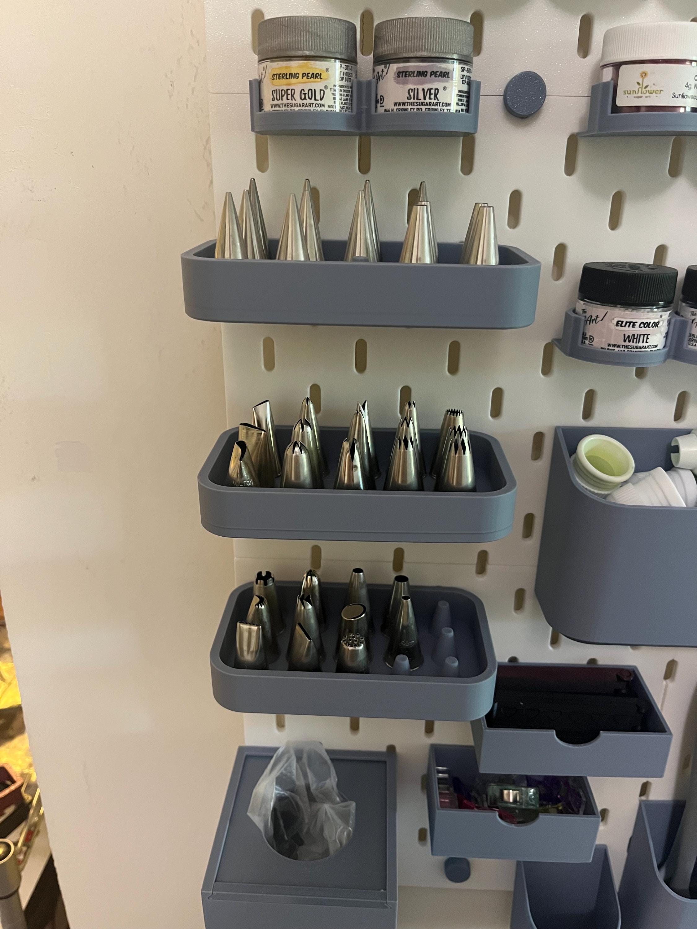 Piping/icing Tip Organizer Pegboard Accessory/holder - Digital Download ...