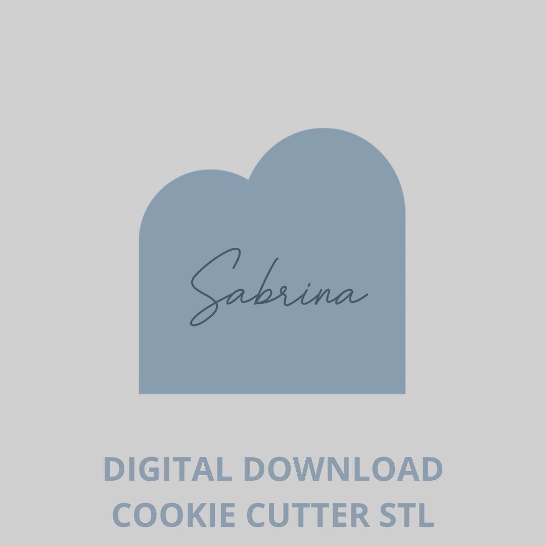 Sabrina Double Arch Plaque Cookie Cutter (5 Sizes) - Digital Download ...