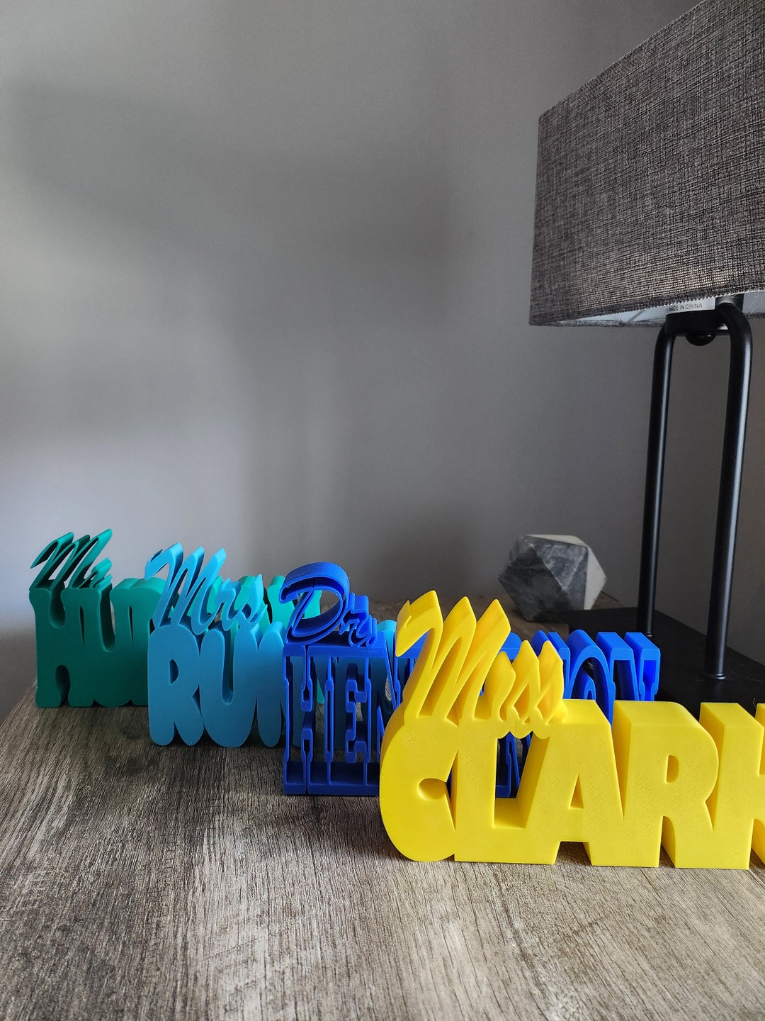 MULTIPLE Nameplate DISCOUNT 4 Nameplates Custom Teacher Gift Teacher ...