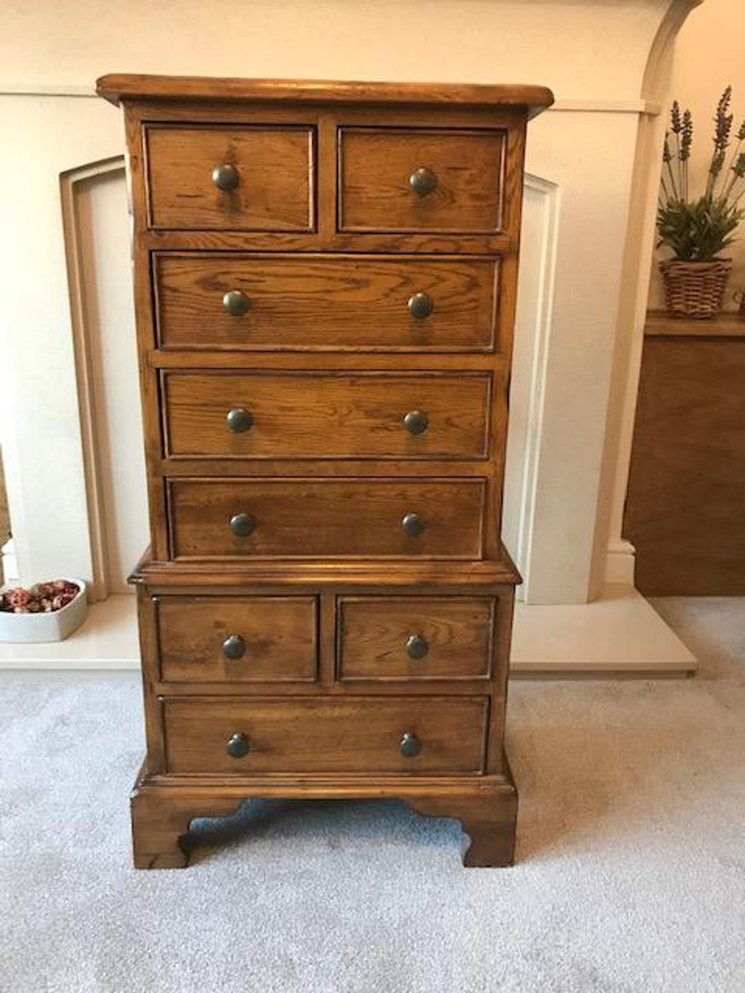 Distressed Oak Multi-chest Drawer Unit - Etsy