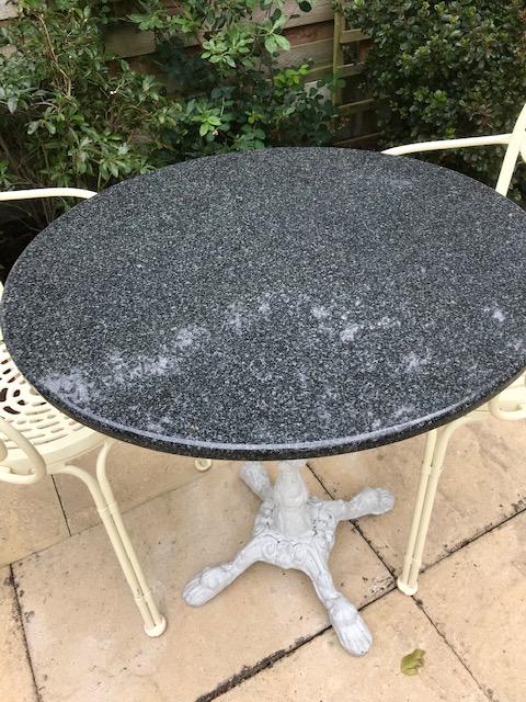 Marble Bistro Table And Chairs