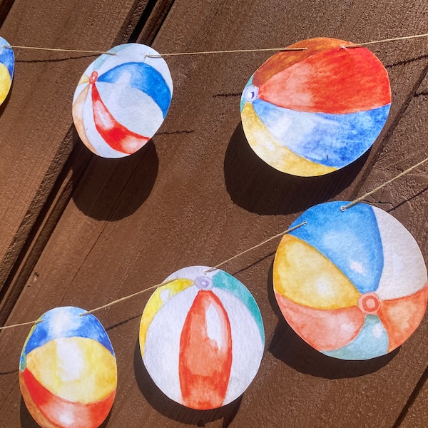 Beach Ball Banner - Etsy