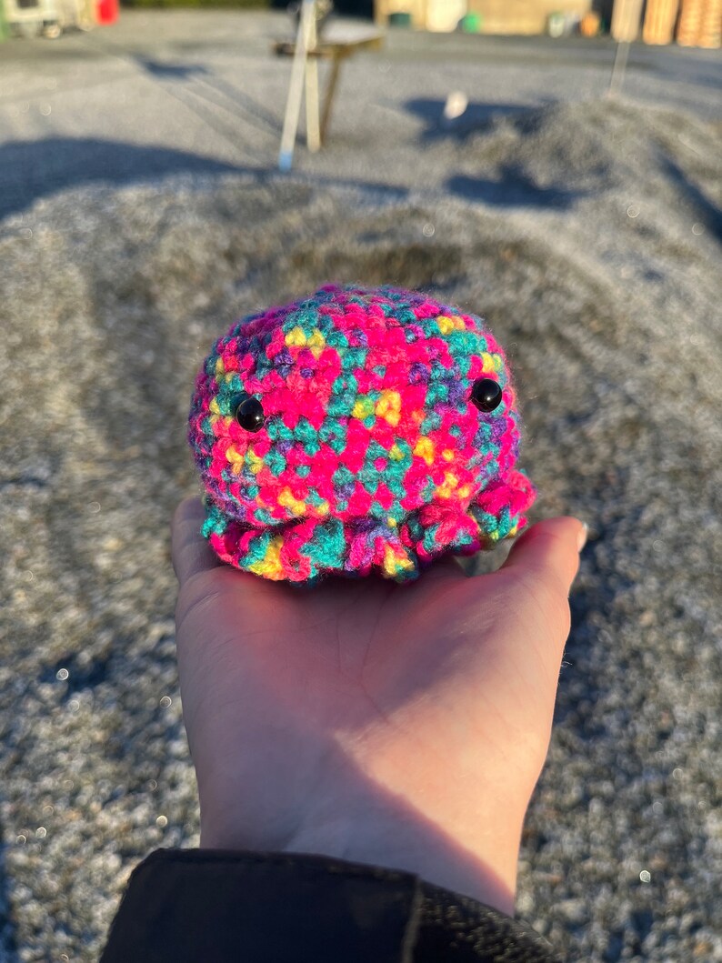 Rainbow Crochet Octopus Handmade / Sensory Toy Plushie / Amigurumi Pet ...